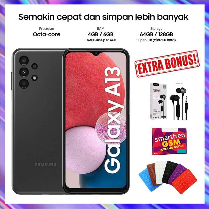 Jual SAMSUNG GALAXY A13 RAM 6GB ROM 128GB RESMI FREE BONUS - 4/128gb ...