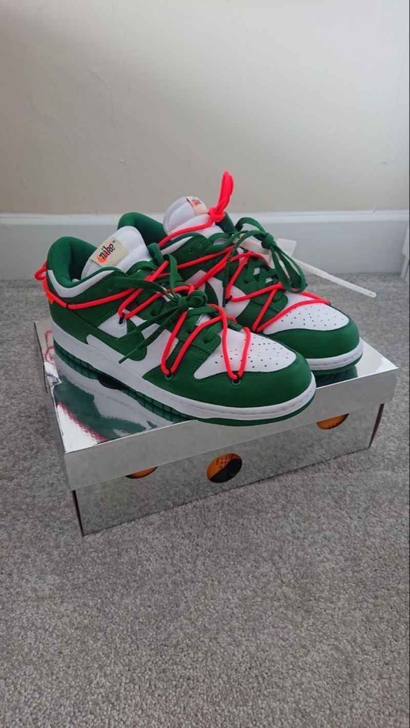 Jual Nike Off-White x Dunk Low Pine Green - 43 Pine Green di Seller ...