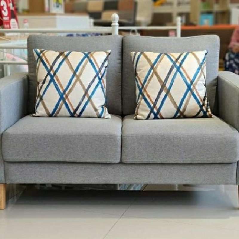 Jual Sofa Informa 2 Seater Carlton Grey Sofa Tamu Sofa Ruang Tamu Kursi ...