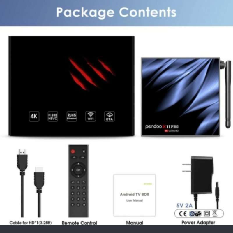 Promo Android Tv Box Pendoo X11 Pro 4gb/64gb Os 10 Allwinner H616 ...