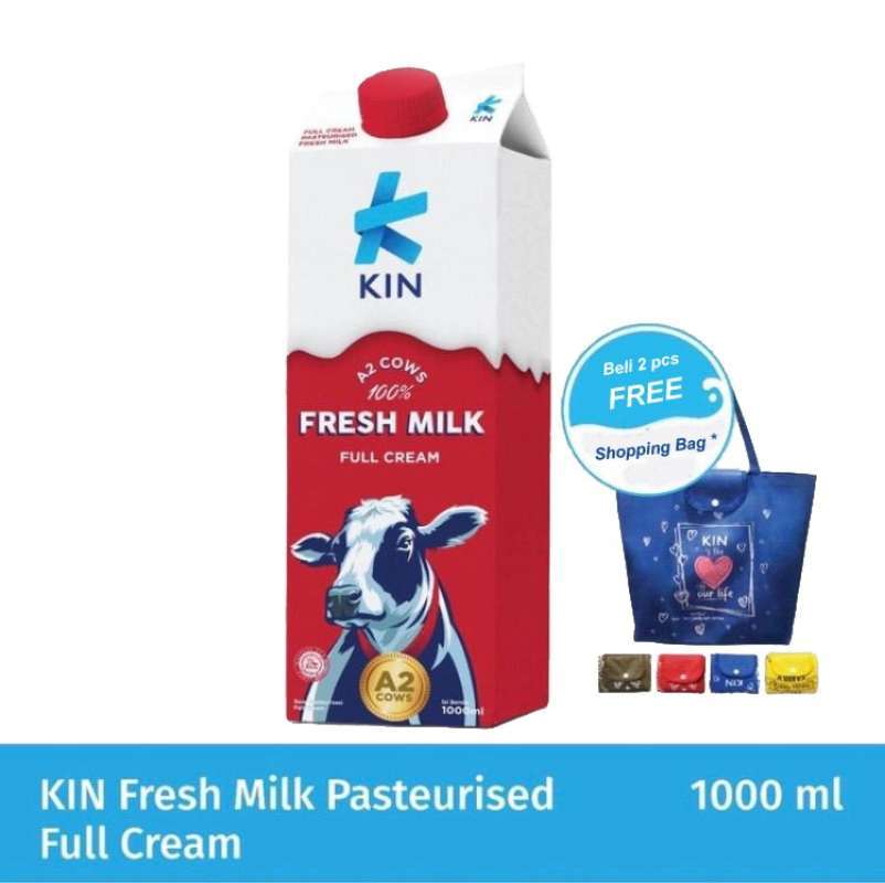 Jual Kin Pasteurised Full Cream Fresh Milk [1000 Ml] Di Seller Sumarno Mart - Kebon Jeruk, Kota ...
