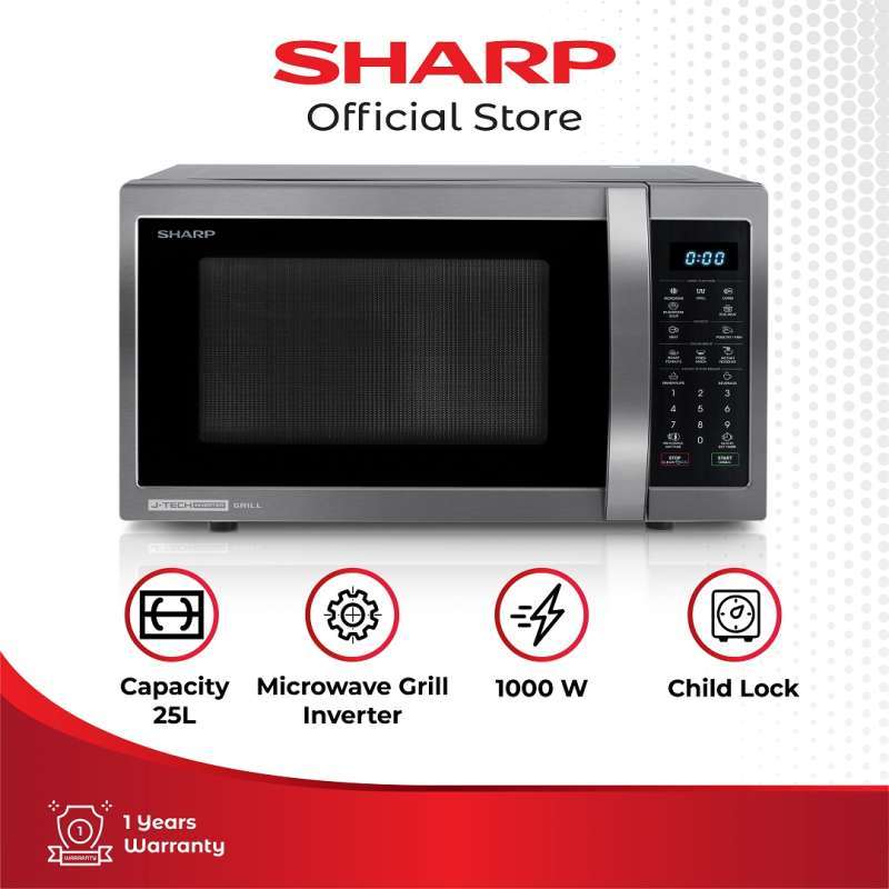 Promo Sharp R-751gx(bs) Microwave Grill Inverter Oven 25 Liter Diskon ...
