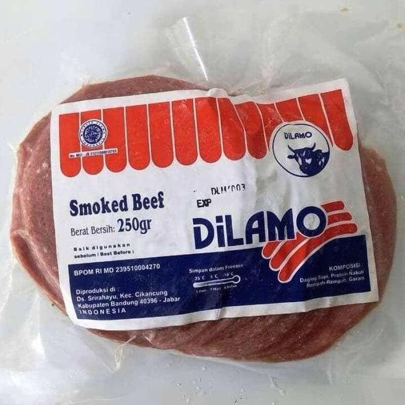 Promo Dilamo Smoked Beef [250 g] Halal Diskon 15% di Seller Frozty ...