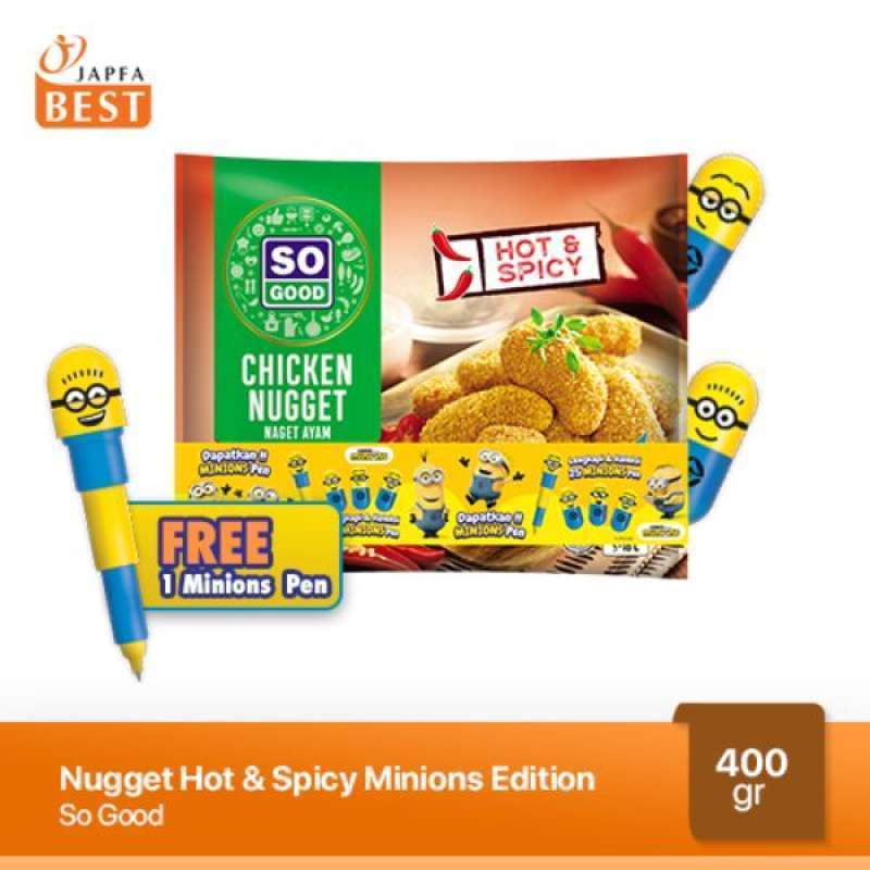 Jual Nugget Ayam Hot N Spicy So Good 400 Gr Free Minions Pen Di Seller Japfa Food Jakarta ...