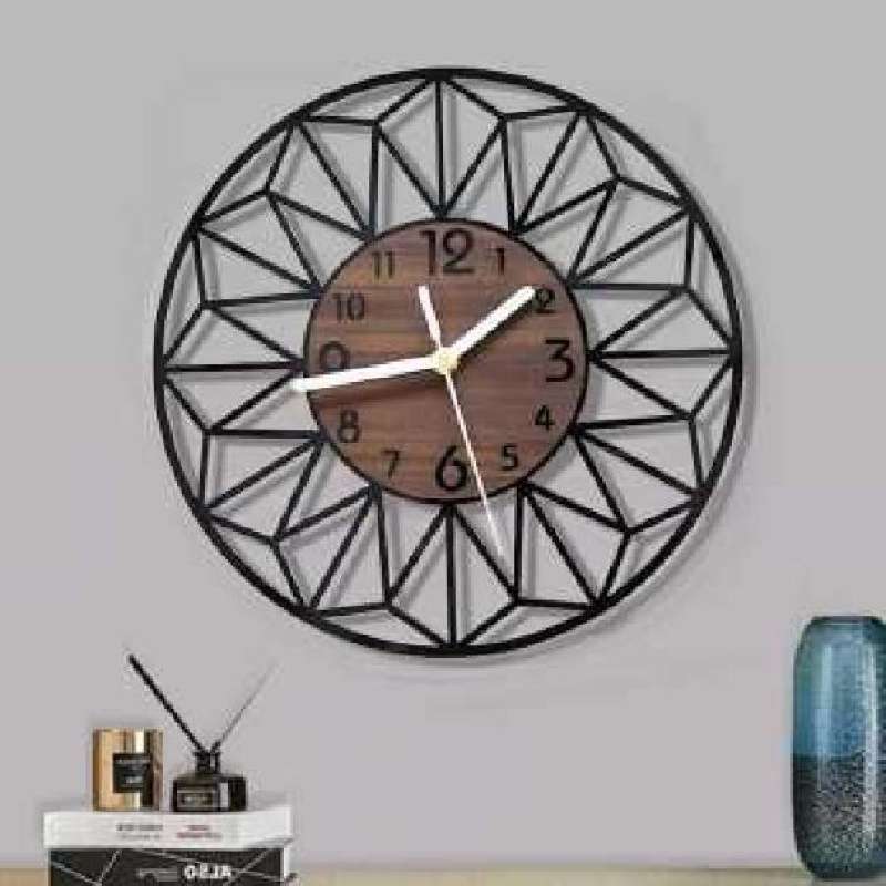 Jual Jam Dinding Bulat Quartz Creative Design Model Eropa Shabby Chic ...