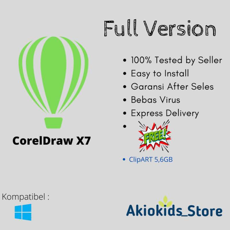 Promo Tanpa Merk Corel Draw X7 32-64 Bit Full Version U Diskon 50% di Seller Aprmy Shop - Tugu ...
