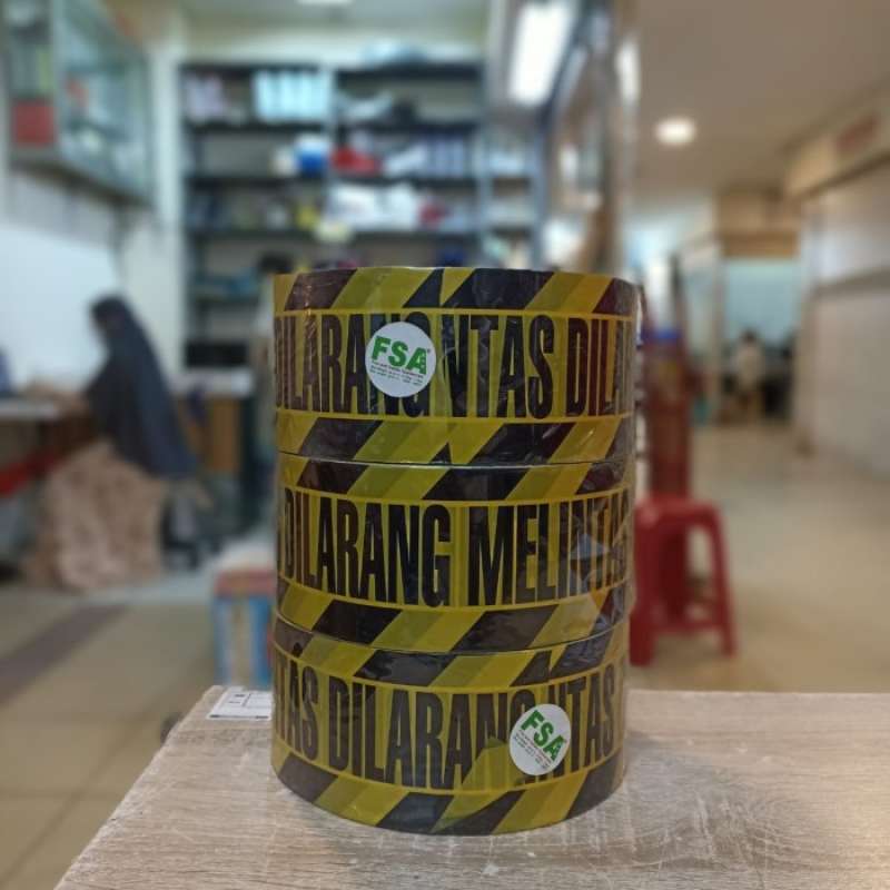 Jual Polisline Dilarang Melintas/barricade Line/safety Line 3ã—300 Mm Fsa Di Seller Axie Store ...