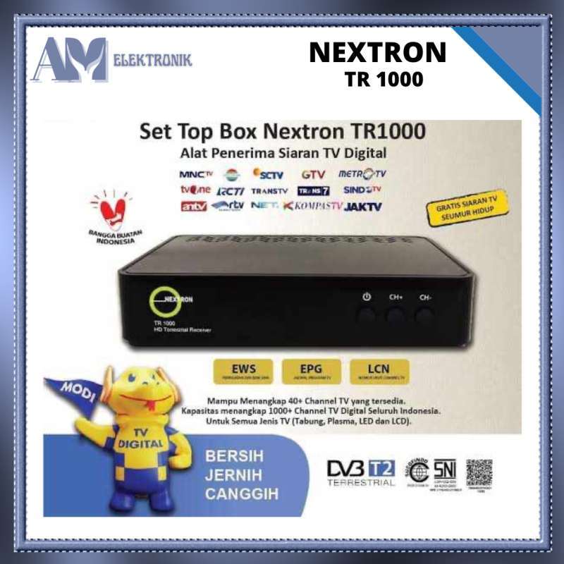 Jual Set Top Box Nextron Tr 1000 Se / Stb Dvb T2 + Ews Di Seller Abadi Mentari - Pademangan ...