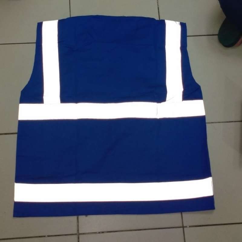 Promo Rompi Safety Bahan Drill / Rompi Proyek / Rompi drill Warna Biru ... Promo Rompi Safety Bahan Drill / Rompi Proyek / Rompi drill Warna Biru ...