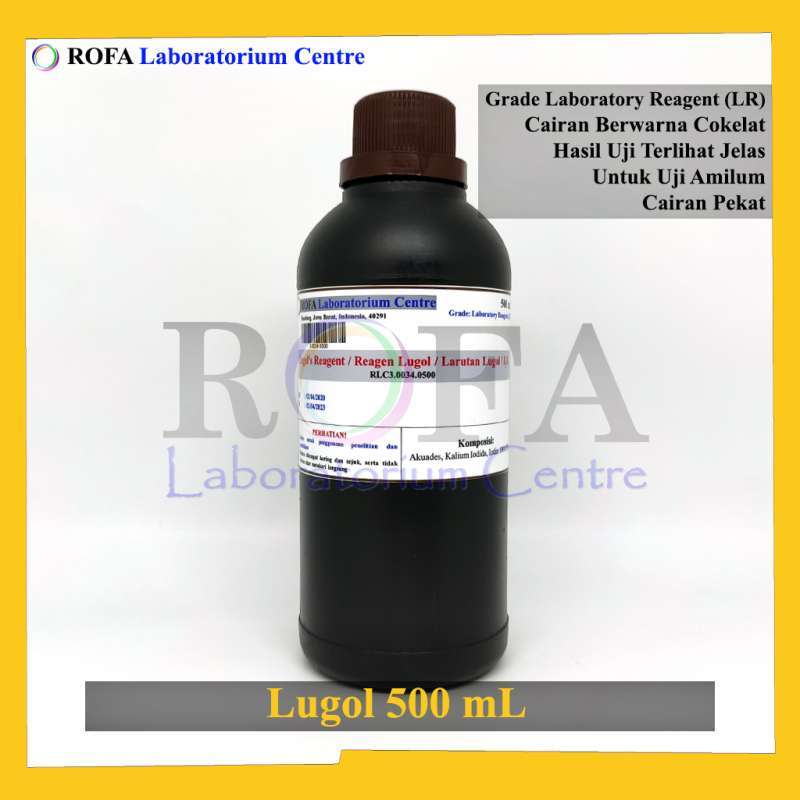 Jual Larutan Lugol / Lugol Solution / Reagen Lugol / Larutan Uji Amilum ...