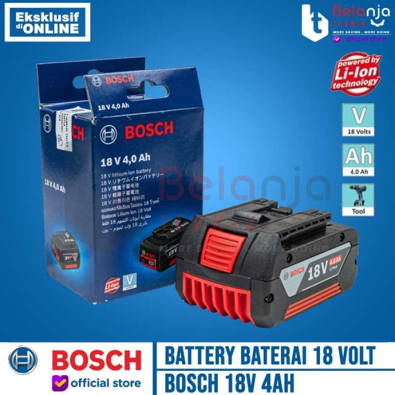 Jual Bosch 18V 4Ah Battery Baterai 18 Volt 4 Ampere Cordless Lithium Ion di Seller TB Honey ...