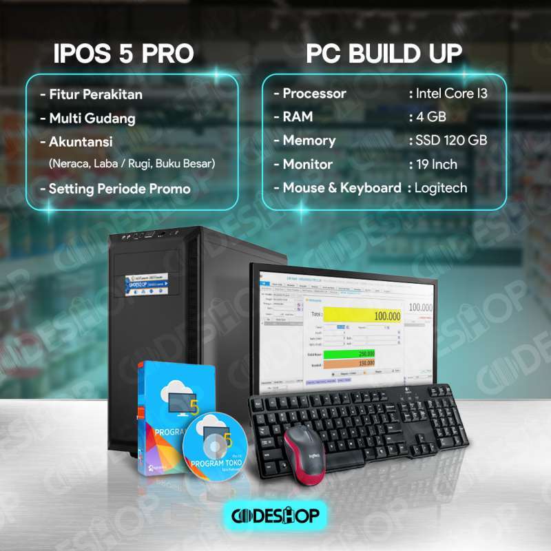 Jual Satu Set Paket Komputer Kasir Printer Scanner Laci Kasir + Program ...