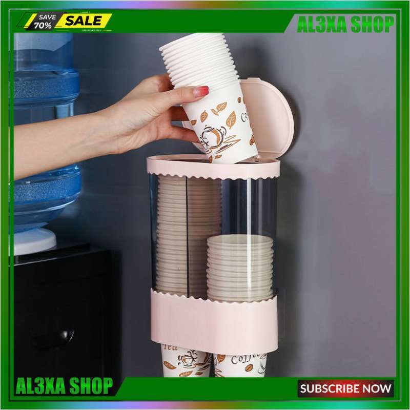 Promo Vimi Holder Dispenser Gelas Kertas Sekali Pakai Model Transparan ...