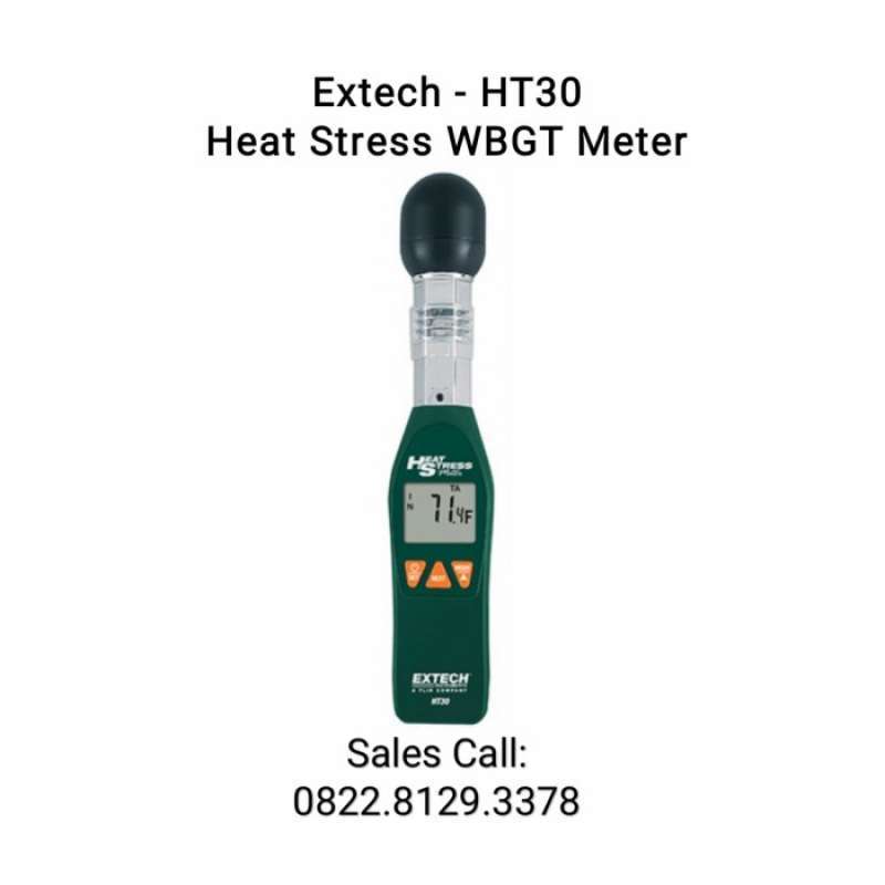 Jual Extech HT30 - Heat Stress Meter (Wet Bulb Globe Temperature) di ...