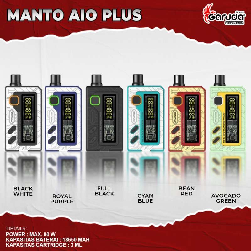 Jual Manto Aio Plus Pod By Rincoe 100 % Authentic di Seller Garuda Vape ...