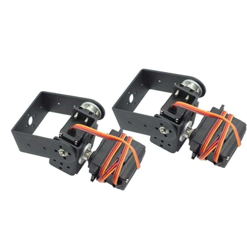 Jual Oem Servo Bracket Short Pan Tilt Sensor Kit Gimbal 2 Mg996 Servo ...