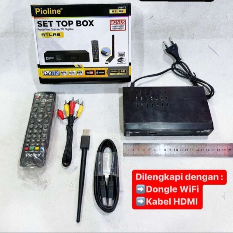 Promo Set Top Box TV Pioline Plus Antena Wifi Bisa Youtube Full HD ...