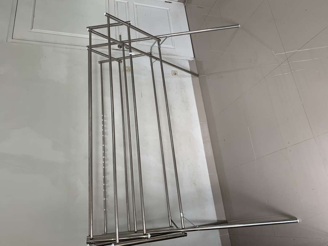 Promo Jemuran Premium Stainless Modern Kaki Bulat Diskon 12% Di Seller ...