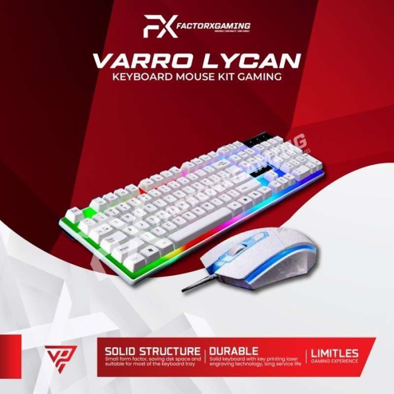 Promo Keyboard Gaming Varro Lycan & Mouse Mark Rgb Kit Diskon 51% Di ...