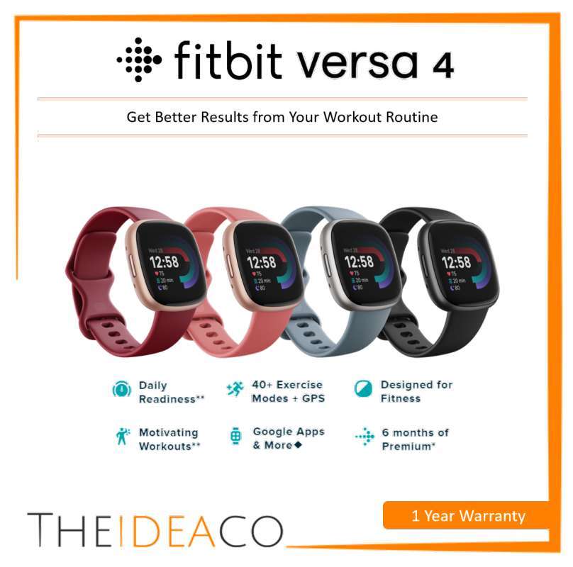 Jual Smartwatch Fitbit Versa 4 - For Your Better Workout Routine Beet ...