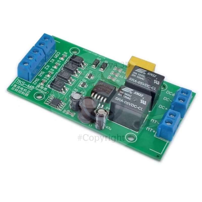 Promo Dc Motor Driver Module 5v 12v 24v 20a Forward Reverse Controller ...