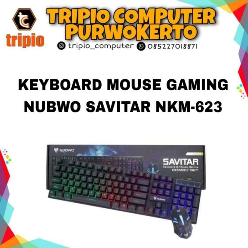 Jual Gaming Keyboard & Mouse Nubwo Nkm 623 - Savitar Anti Ghosting Di ...