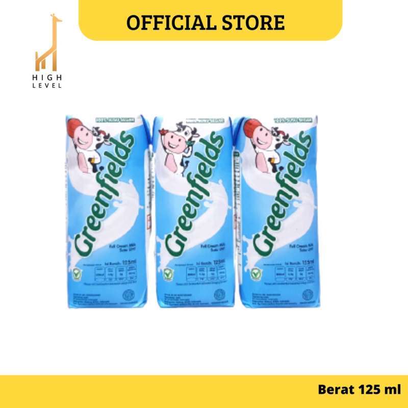 Jual SUSU GREENFIELDS SUSU UHT FULL CREAM 200ml di Seller High Level - Durian, Kota Medan | Blibli