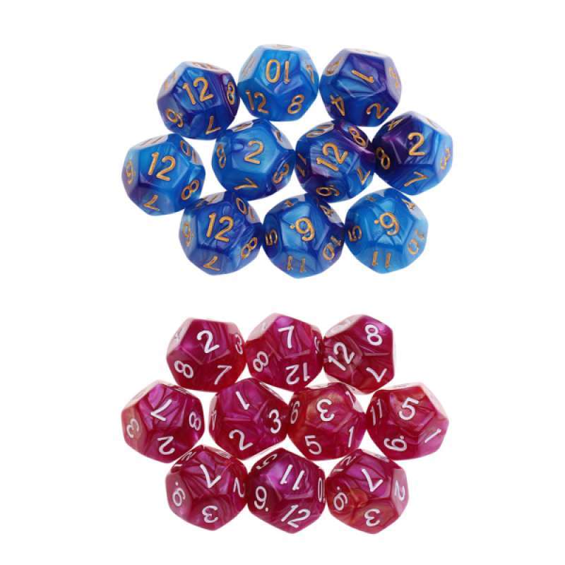 Promo OEM 20 Pieces Of 12 Sides Dice D12 Polyhedral Dice For Dungeons ...