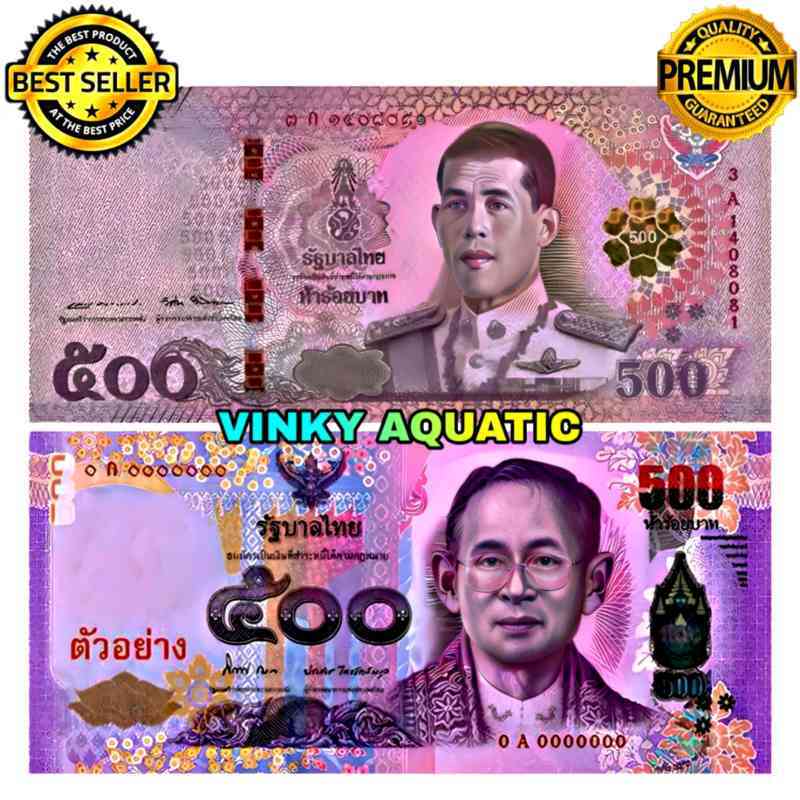 Jual UANG KERTAS 500 BAHT THAILAND THB GOOD QUALITY di Seller AQUA ...