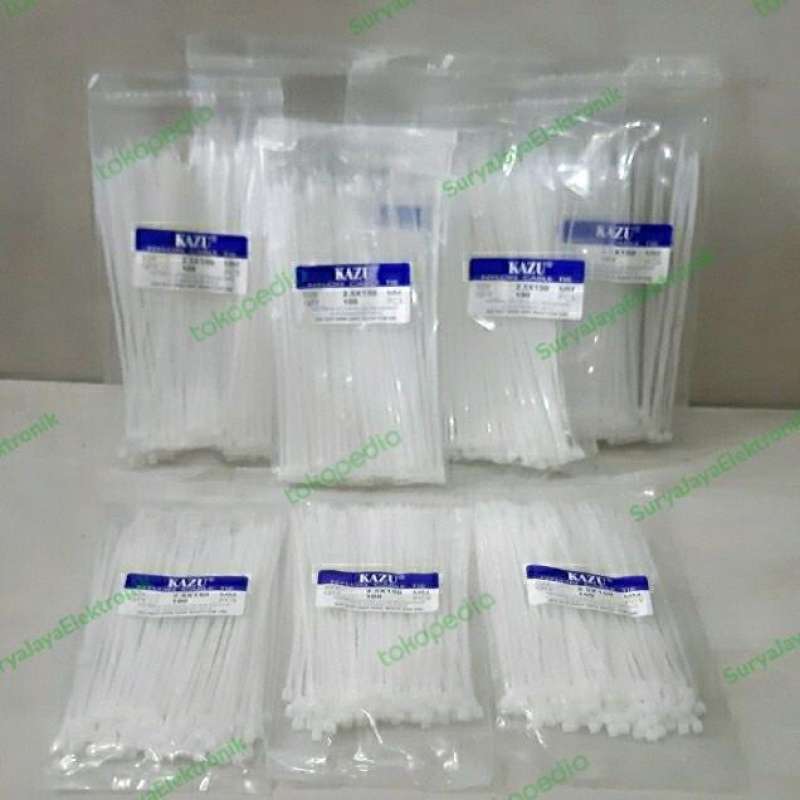 Jual Kabel Tie 2.5 x 150 mm - Putih 1 Bks ( 100 pcs ) di Seller SINAR ...