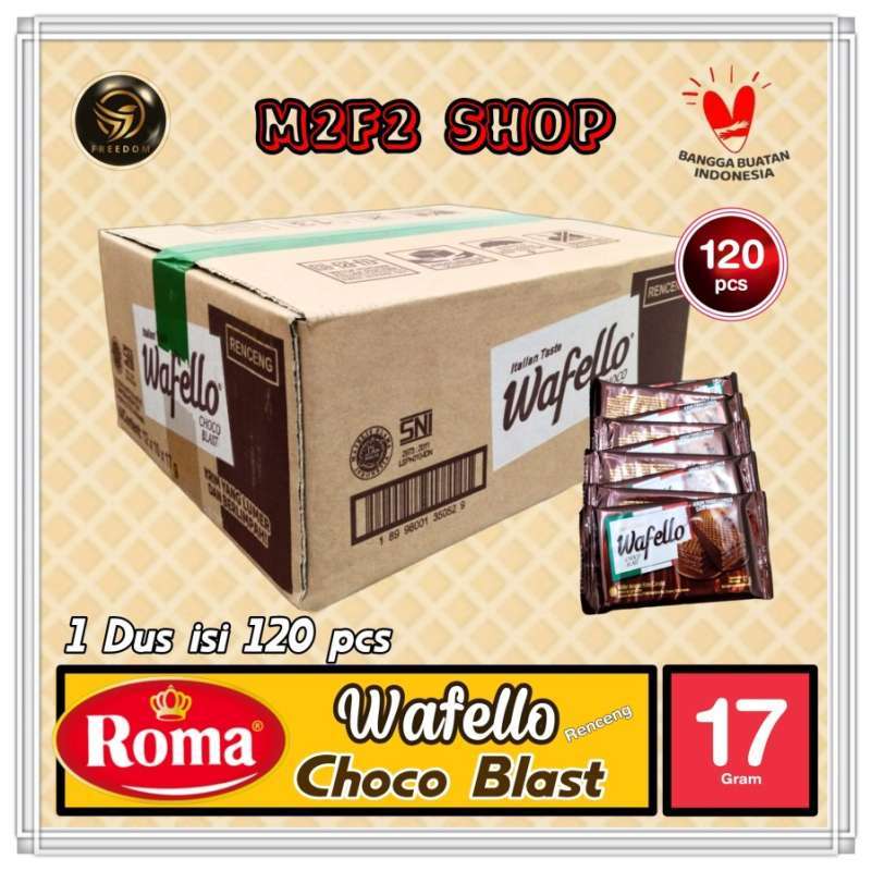 Promo Roma Wafer Wafello Choco Blast | Krim Cokelat - 17 gr (Kemasan ...