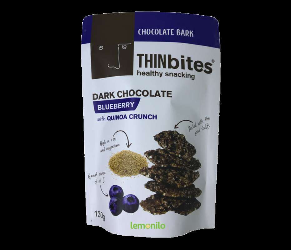 Jual Thinbites Dark Chocolate Blueberry With Quinoa Crunch [130g] di ...