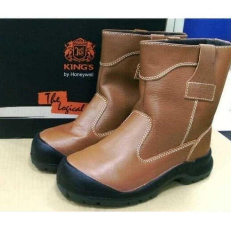 Jual sepatu Kings safety kwd 805 coklat,hitam panjang no.6 no.7 no.8 di ...