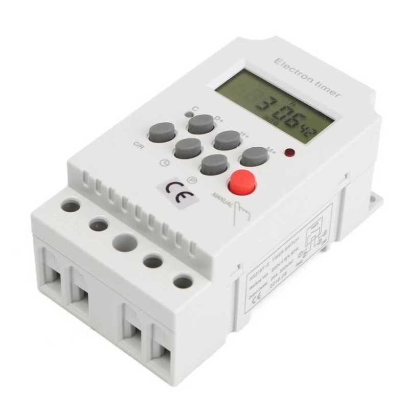Promo Kampa Mcb Power Timer Programmable Time Switch Relay 25a 220v ...