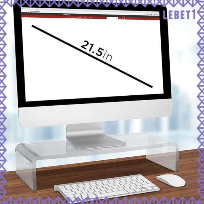 Promo Home Transparent Monitor Stand Desk Laptop Computer Screen Riser ...