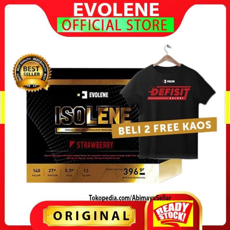 Promo Evolene Isolene Rasa Strawberry 396 Gram 12 Sachet Diskon 23% di ...