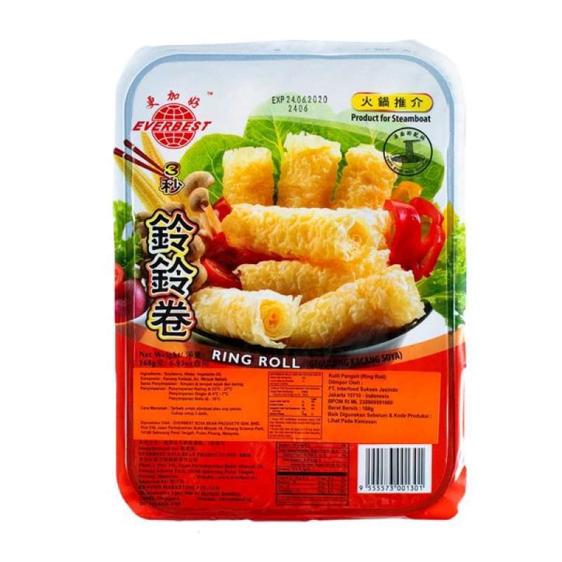 Jual Everbest Vegetarian Ring Roll Steam Boat [180 gr] di Seller ...