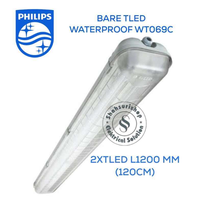 Jual Philips Wt069c 2xtled L1200mm 120 Cm Kap Tl Waterproof Ip65 ...