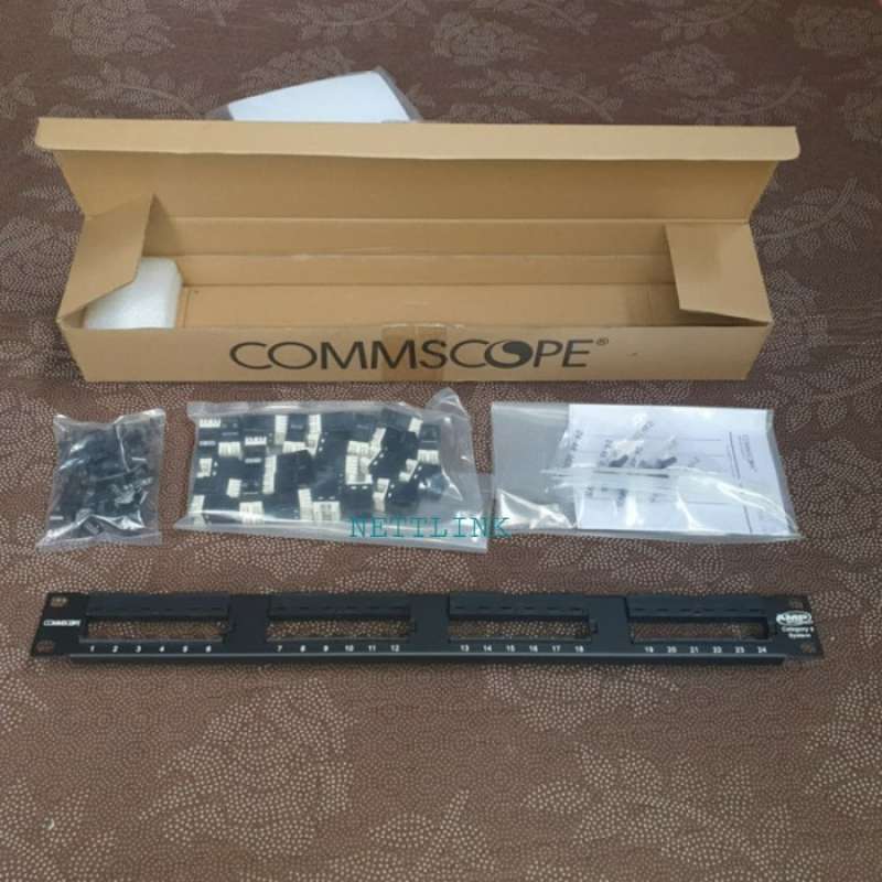 Jual Patch panel CAT 6, 24 port AMP / commscope loaded di Seller NEW ...