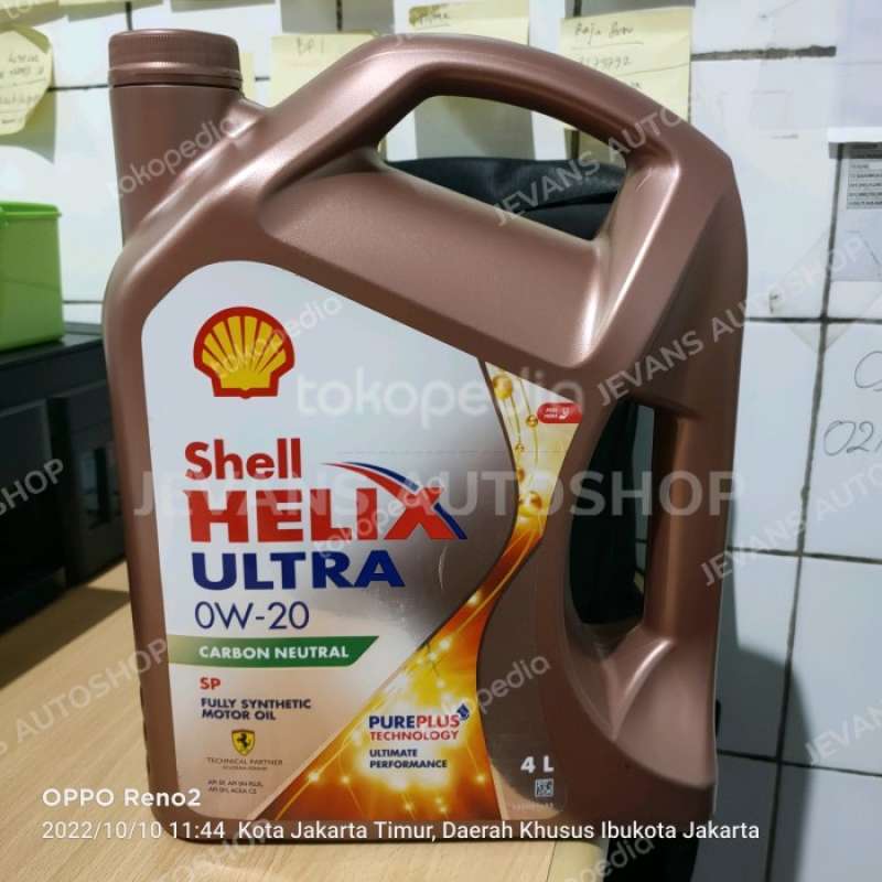 Jual Shell Helix Ultra Sn Plus 0w-20 4 Liter Fully Synthetic Motor Oil ...