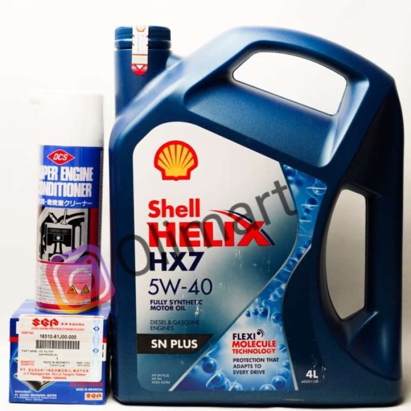 Jual Oli Shell Helix HX7/Oli Filter Ertiga/Dcs Super Engine Conditioner ...