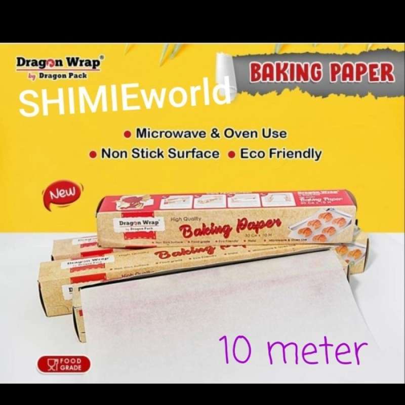 Jual baking paper roll kertas alas panggang roti kue -30cmx10m/40cmx10m ...