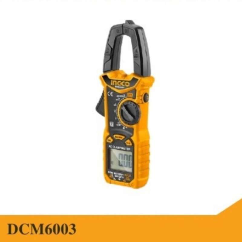 Promo Ingco Dcm6003 - Tang Ampere Digital Acdc 6000 Count Clamp Meter ...
