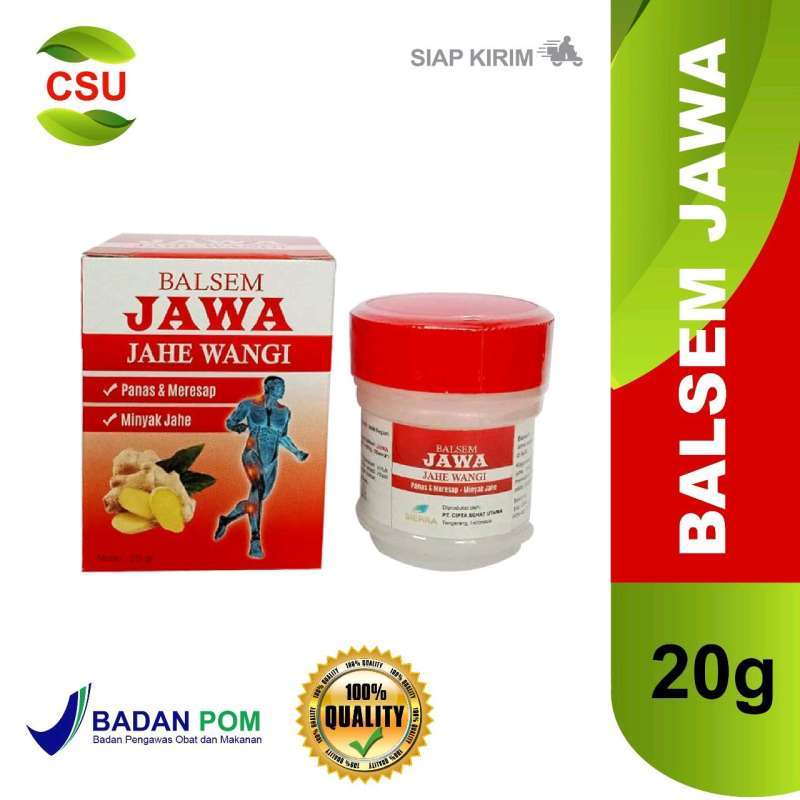 Jual Balsem Jawa Jahe Wangi Balsem Otot [20 g] di Seller Cipta Sehat ...