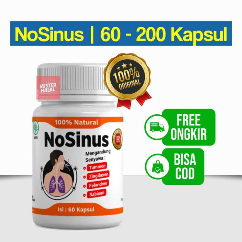 Promo NOSINUS Obat Penyakit Sinusitis 100% Alami, Solusi Sinus, Nyeri ...