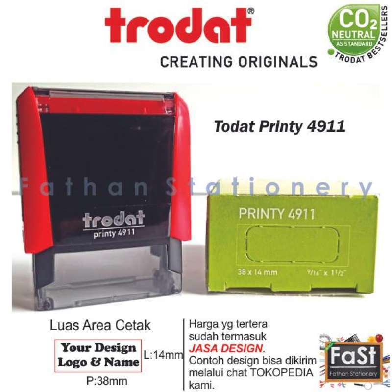 Jual Stempel Trodat Printy 4911 + Letter Original di Seller FATHAN ...