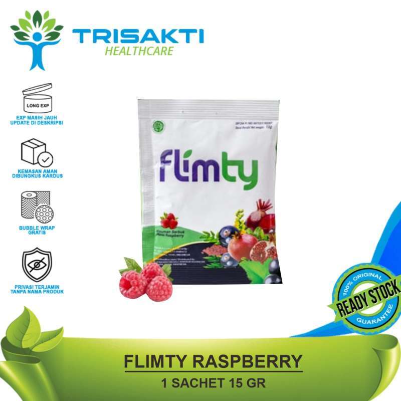 Jual Flimty Fiber Drink Suplemen Original Diet & Detox Sachet 15 Gram ...