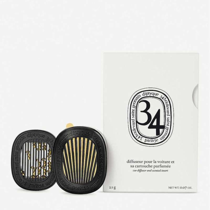 Promo DIPTYQUE Car Diffuser with 34 Boulevard Saint Germain Insert ORI ...