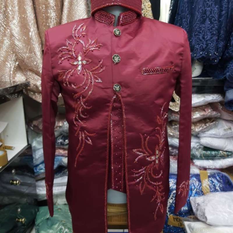 Jual BESKAP PENGANTIN BRIDAL/beskap pria termurah/basofi pengantin di ...