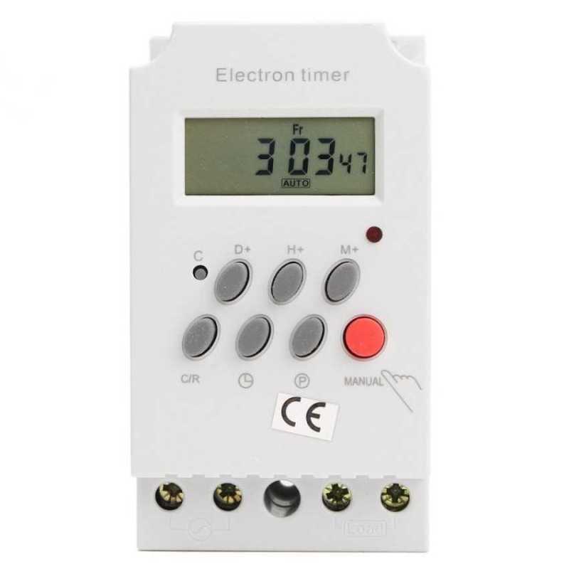Promo KAMPA MCB Power Timer Programmable Time Switch Relay 25A 220V ...